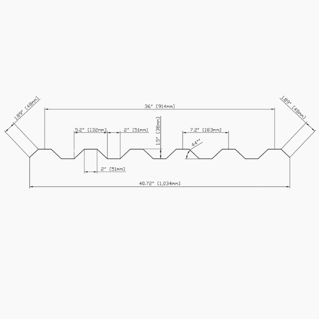 Polycarbonate Skylight Panel - 7.2 Panel - Clear - 12' – Steeldash