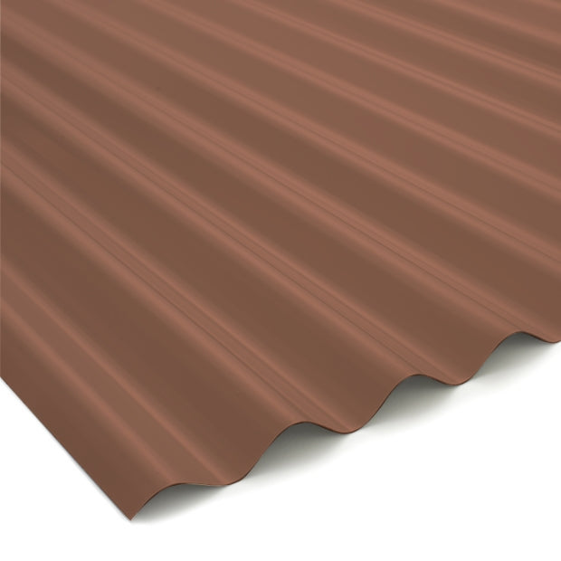 5/8" Corrugated Metal Panel - Terra Cotta - 26 Gauge – Steeldash