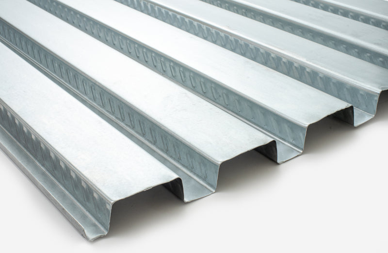 B-Deck - Galvanized - 22 Gauge - Interlock - Concrete Deck – Steeldash
