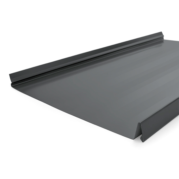 Snap Lock Standing Seam Metal Panel - Slate Gray - 24 Gauge – Steeldash