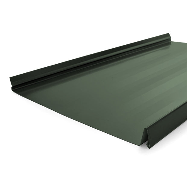 Snap Lock Standing Seam Metal Panel - Patina Green - 24 Gauge – Steeldash