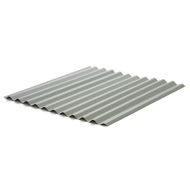 White Corrugated Metal Roofing Single Panel RAL9002 Off White/White
