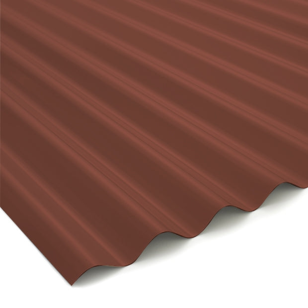 5/8" Corrugated Panel - Country Red - 26 Gauge – Steeldash