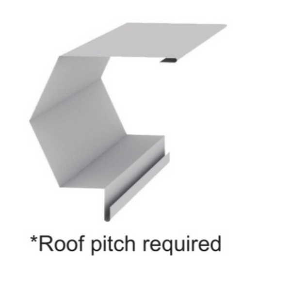 Metal Roof Eave To Rake Gable At Eave Installation On A Metal Roof.